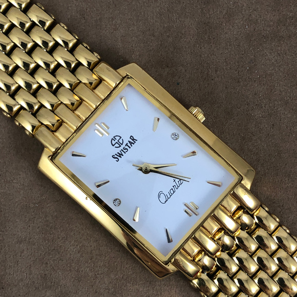 Swistar | Accessories | Fabulous Swistar Gold Tone Metal Link Tank ...